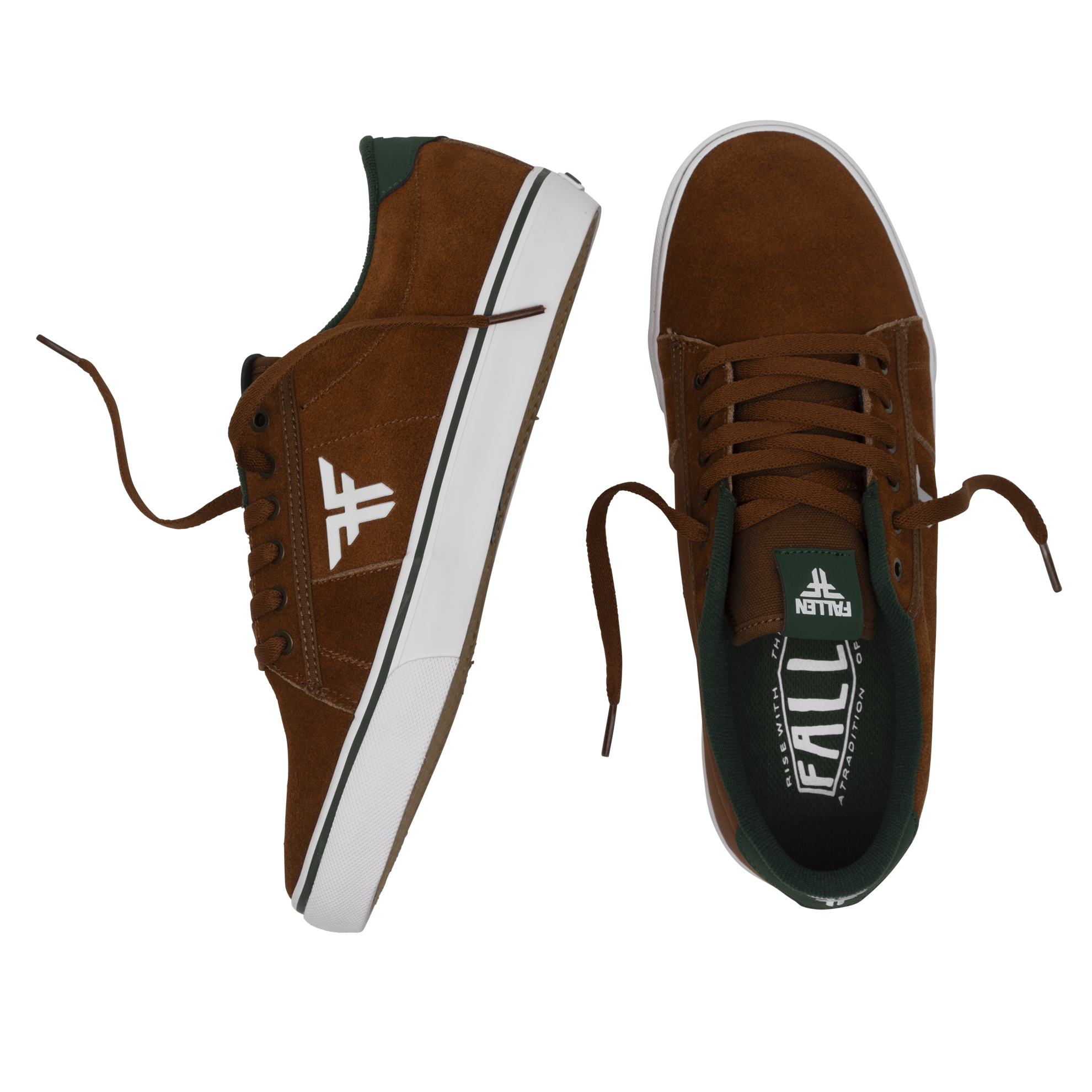 Fallen Skate Shoes Bomber Brown/Green – Fallen Footwear