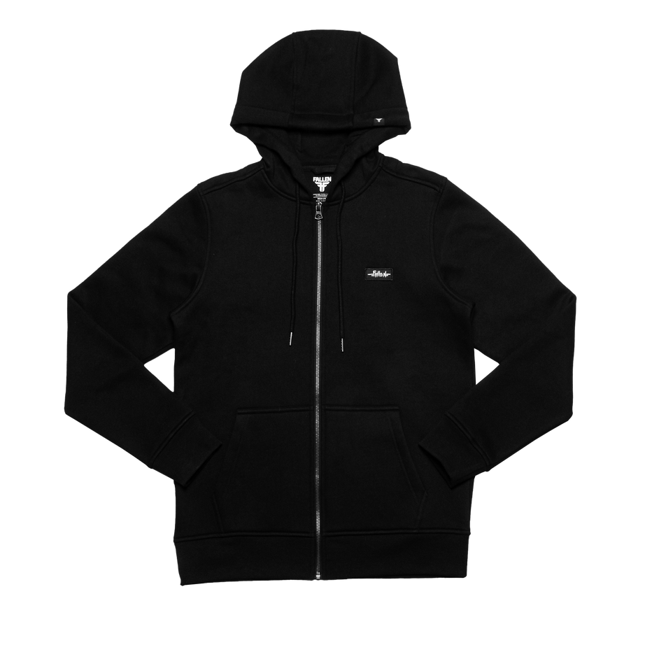 Fallen - Tradition Zip Hoodie - Black/White II – Fallen Footwear