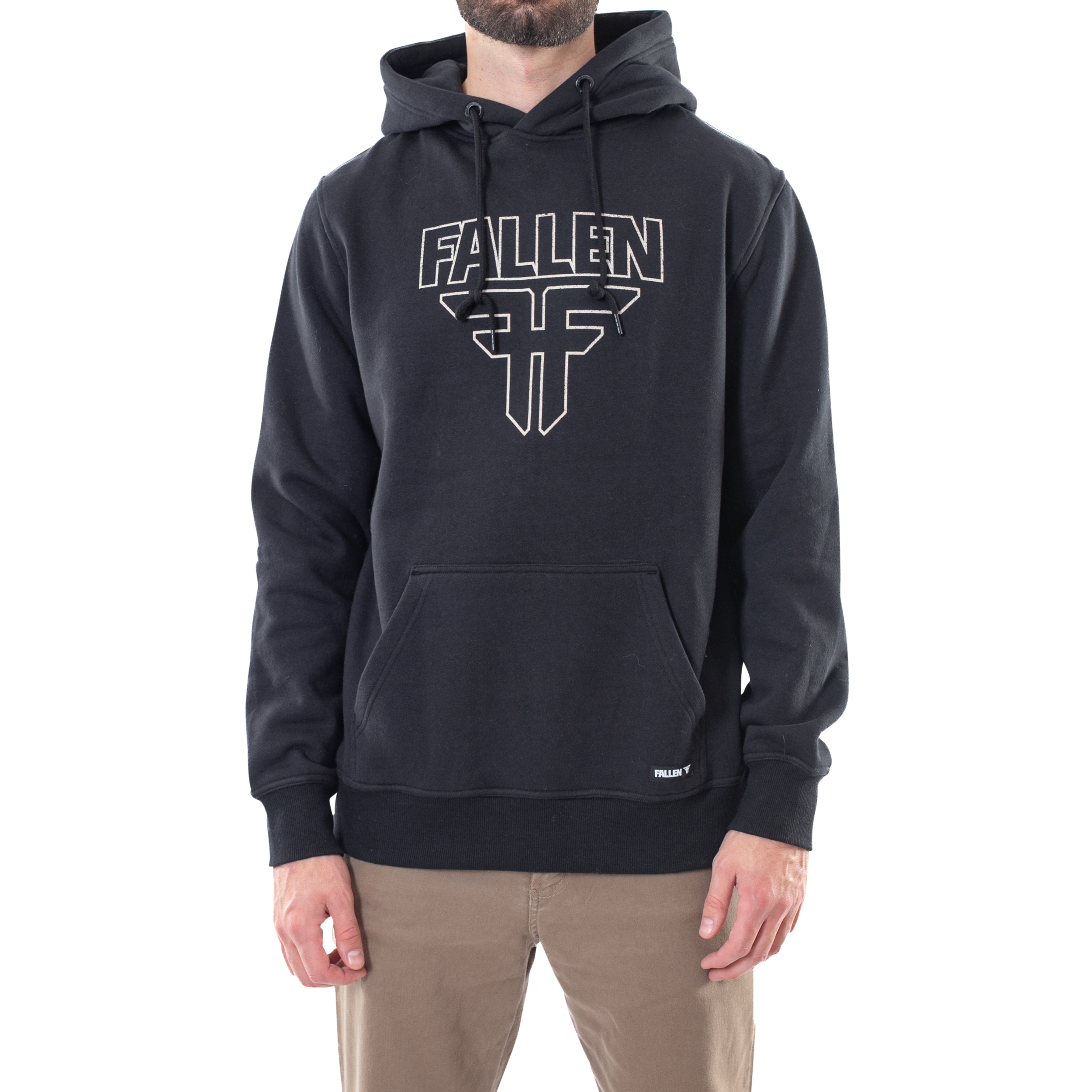 Fallen - Insignia Hoodie - Black/White – Fallen Footwear