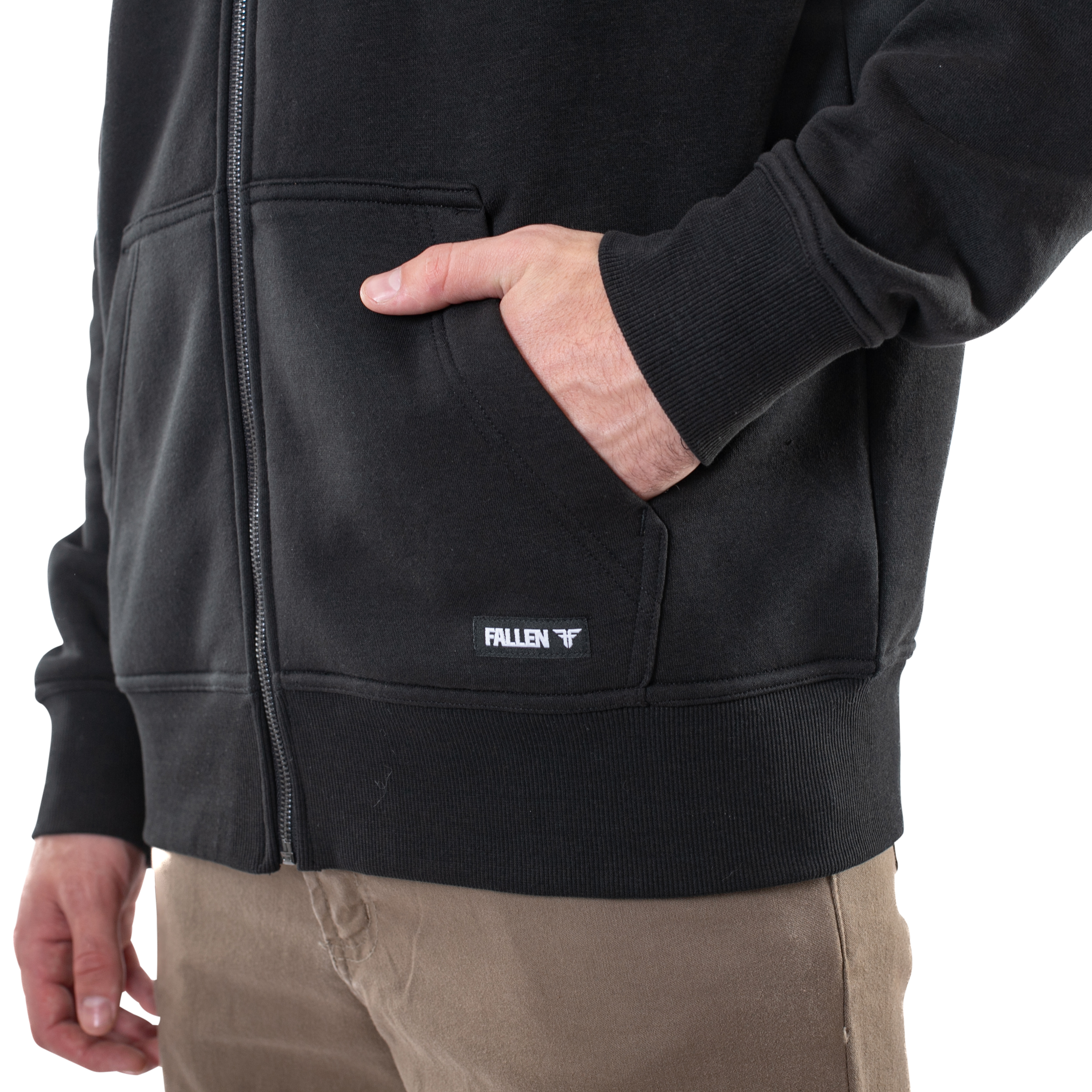 Fallen - Tradition Zip Hoodie - Black/White – Fallen Footwear Fallen - Tradition Zip Hoodie - Black/White – Fallen Footwear