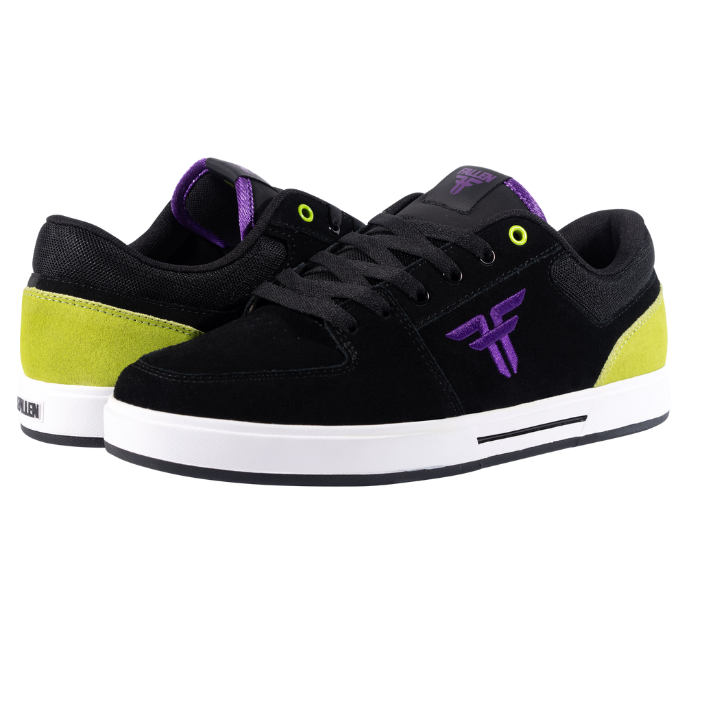 Fallen Skate Shoes Patriot Black/Purple/Green – Fallen Footwear