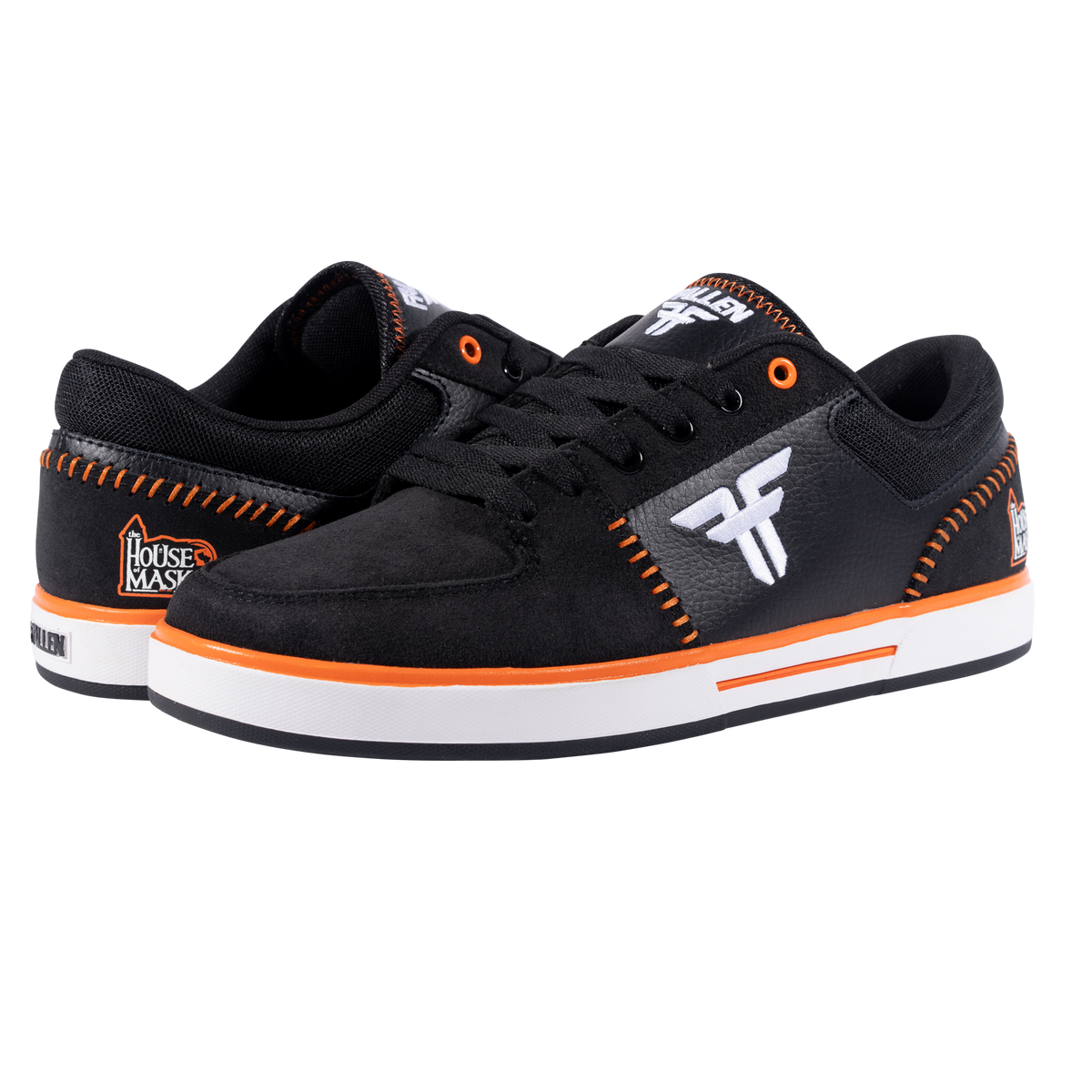 Fallen Skate Shoes Patriot House of Masks Black/Orange – Fallen Footwear