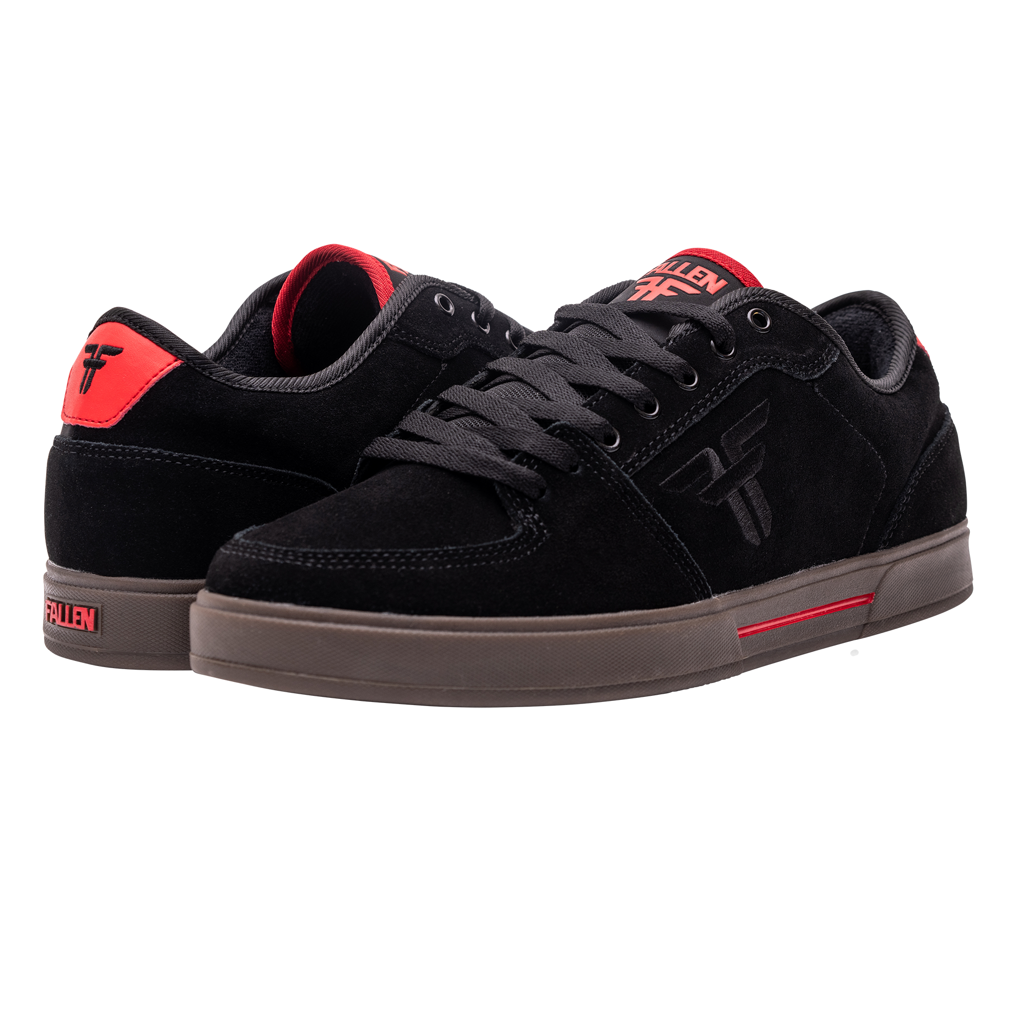 Fallen Skate Shoes - Patriot XP Black/ DK Gum/Red - Cupsole – Fallen ...