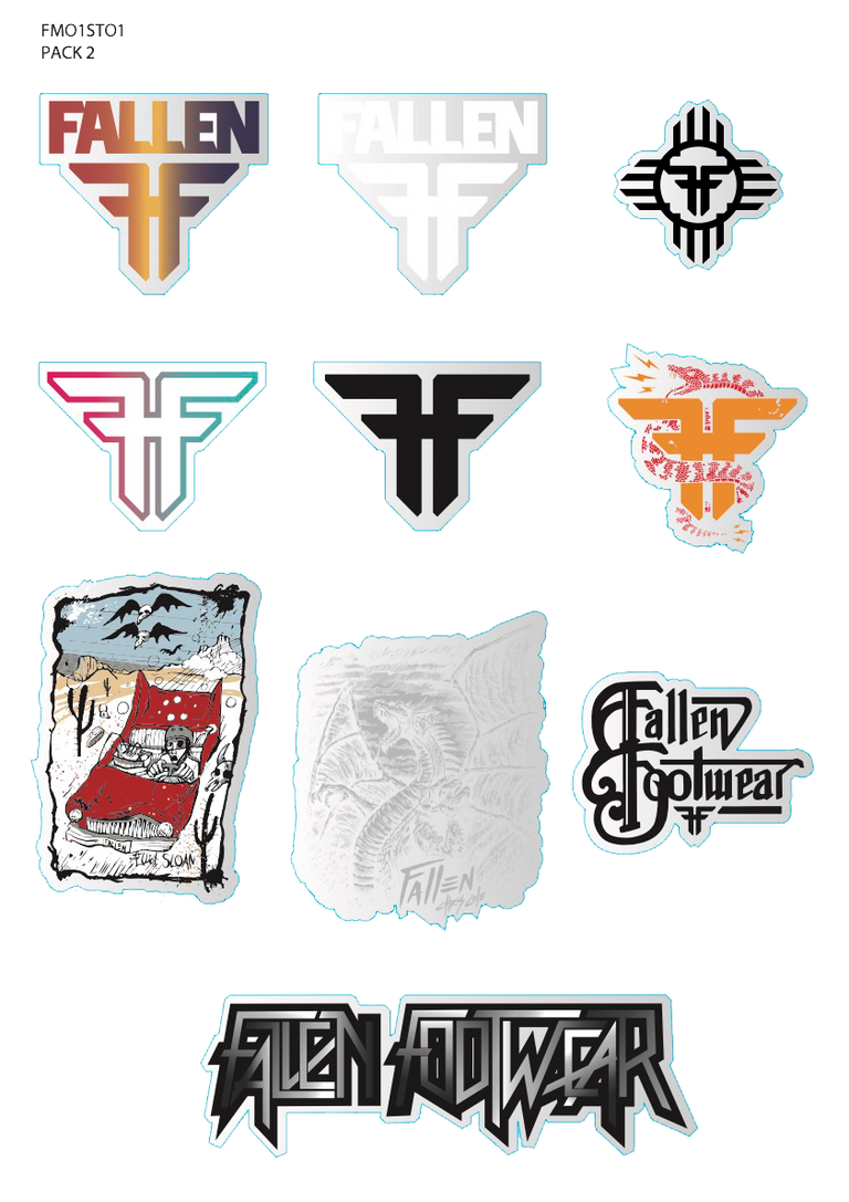Fallen Stickers Pack #2 – Fallen Footwear