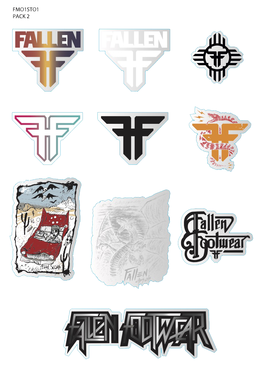 Fallen Stickers Pack #2 – Fallen Footwear