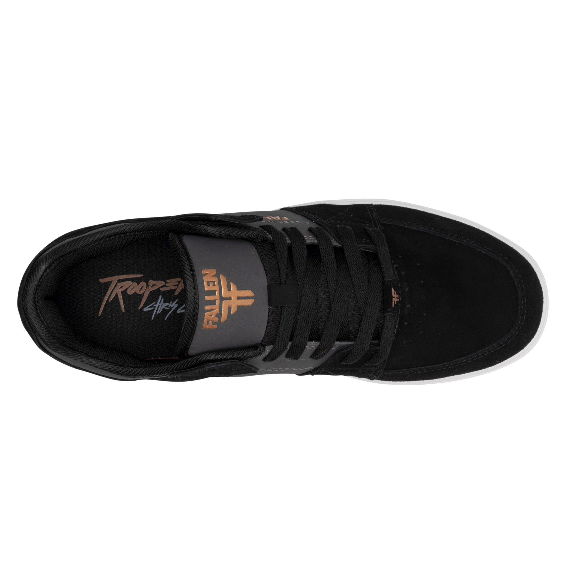 Fallen Skate Shoes Trooper Black/Red/Zebra - Chris Cole – Fallen Footwear